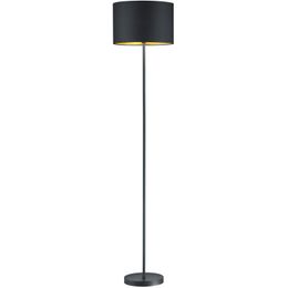 Trio LEUCHTEN Stehlampe "Hostel", gold (schwarz, goldfarben), 1, &Oslash; 35cm H: 160,5cm, Leuchten, Stehlampe
