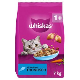 whiskas Adult 1+ mit Thunfisch Katzen-Trockenfutter mit Vitaminen 7kg