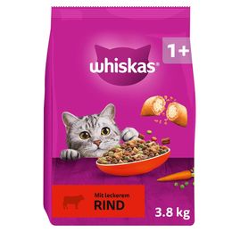 whiskas Trocken Adult Katzen-Trockenfutter mit Rind 1+ 3,8kg