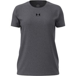 Under Armour Damen T-Shirt Rival Core Castlerock/Black (Gr&ouml;&szlig;e: L)