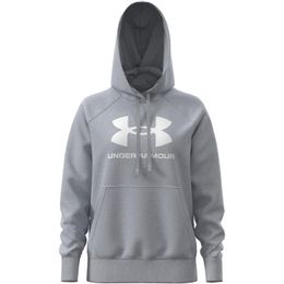 Damen Hoodie Rival Big Logo Mod Gray Light Heather/White (Gr&ouml;&szlig;e: S)