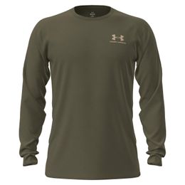 Under Armour Langarmshirt Sportstyle Left Chest Marine OD Green/Field Khaki (Gr&ouml;&szlig;e: M)