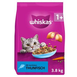 whiskas Adult 1+ mit Thunfisch Katzen-Trockenfutter mit Vitaminen 3,8kg