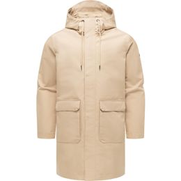 Kurzmantel Ragwear "Funktionsmantel Mr Them Long Light YOUMODO", Damen, Gr. L, beige (sand), Obermaterial: 80% Polyester PES. 20% Nylon NY. Obermaterial: Futter: 100% Polyester PES., M&auml;ntel Kurzmantel