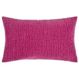Dekokissen Pad "Fashion", hot pink, unifarben, B:30cm L:40cm, Polyester, Dekokissen_Sitzkissen_Kissenh&uuml;llen, aus einer italienischen Fashionweberei