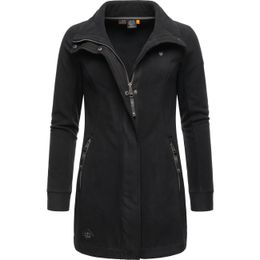 Kapuzensweatjacke Ragwear "Fleecejacke Letrice Fleece", Damen, Gr. S, schwarz, Obermaterial: 100% Polyester PES., Sweatjacken Kapuzensweatjacke