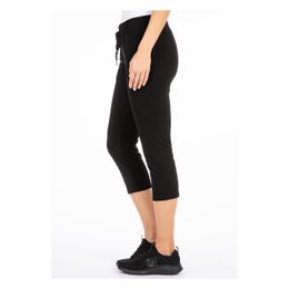7/8-Hose LPO "Damen 7/8-Hose Pietra 2", Damen, Gr. 46 (L), Normalgr&ouml;&szlig;en, schwarz, Wirkware: French Terry - 76% PES, 20% Rayon, 4% EL, Hosen 7/8-Hose