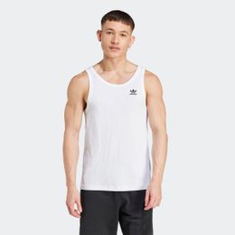 Tanktop adidas originals "TREFOIL ESSENTIALS", Herren, Gr. XL, wei&szlig;, Obermaterial: 60% Baumwolle, 40% Polyester, Rundhals, Tops Tanktop, klassischer Schnitt, ohne Verschluss