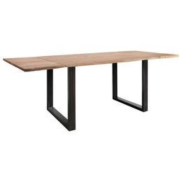 Livetastic Esstisch, Akazie, Holz, Akazie, massiv, rechteckig, Kufe, 90x77x140 cm, ausziehbar, Esszimmer, Tische, Esstische