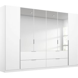 Dreht&uuml;renschrank Rauch "Kleiderschrank Schrank Ankleide Garderobe Schlafzimmerschrank MEMPHIS", wei&szlig;, B:270cm H:210cm T:54cm, Holzwerkstoff, Schr&auml;nke, Dreht&uuml;renschrank, mit Spiegel und Schubladen, viel Stauraum MADE IN GERMANY