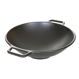 Landmann WOK Landmann, Schwarz, Metall, 3,6 L, rund, Lfgb, besonders hoher Rand, stapelbar, Kochen, Pfannen, Woks