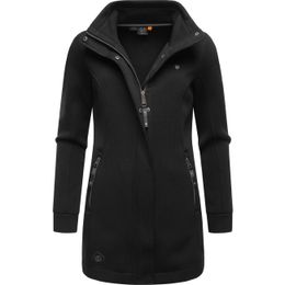 Kurzjacke Ragwear "Sweatjacke Letrice Bonded", Damen, Gr. XS, schwarz, Obermaterial: 100% Polyester PES. Futter: 100% Polyester PES., Jacken Kurzjacke