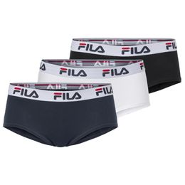 Panty Fila, M&auml;dchen, Gr. 134/140, schwarz, wei&szlig;, navy, Single Jersey, Obermaterial: 67% Baumwolle, 28% Polyester, 5% Elasthan, k&ouml;rpernah, Unterhosen Panty, mit Logoschriftzug, elastisch, Cotton-Mix