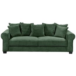 Hom&acute;in Hom`in Schlafsofa, Dunkelgr&uuml;n, Textil, 2-Sitzer, F&uuml;llung: Polyester, 247x95x125 cm, Stoffauswahl, Liegefunktion, R&uuml;cken echt, Wohnzimmer, Sofas & Couches, Schlafsofas, Schlafsofas mit Bettkasten