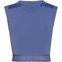 Nike NP Croptop Damen - Gr&ouml;&szlig;e S - blau