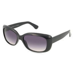 Fielmann LD 047 SUN CL ISADORA | Damen-Sonnenbrille | Fassung: Vollrand, Quadratisch, Acetat Spritzguss, Schwarz Gl&auml;nzend | Glasfarbe: Grau Verlaufend
