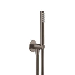 Herzbach Living Spa Wannenset 21.914400.1.40 Black Steel, mit Handbrause und Schlauch