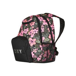 Tagesrucksack Roxy "Shadow Swell Printed", Damen, grau (anthrazit fearless floral), Polyester, Rucks&auml;cke