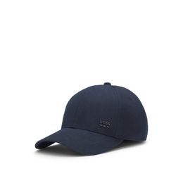 Baseball Cap BOSS "Zed BOSS-ME", Herren, dunkelblau 404, Twill, Baumwolle, unifarben, Caps, Unisex, mit seitlichem Logo-Pin