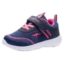 Sneaker Kangaroos "KY-Chummy EV", M&auml;dchen, Gr. 28, blau (dk navy, fandango pink), Synthetik, Textil, Schuhe Sneaker