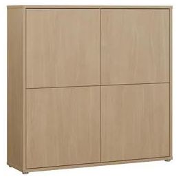 Highboard FORTE "Alice Springs", elegancia eiche, B:124,5cm H:121,5cm T:34,9cm, Holzwerkstoff, Sideboards, Highboard, Grifflos,Push to open, Stauraum