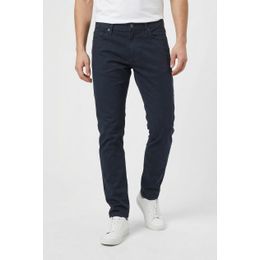 Jack & Jones 5-Pocket-Hose JACK & JONES "JPSTGLENN DYLAN ORIGINAL", Herren, Gr. 28, L&auml;nge 30, schwarz navy, Web, Obermaterial: 98% Baumwolle, 2% Elasthan, unifarben, slim fit kn&ouml;chellang, Hosen 5-Pocket-Hose