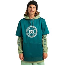 Fleecepullover DC Shoes "Dryden", Herren, Gr. S, deep teal, Obermaterial: 100% Microfaser;, Sweatshirts Fleecepullover