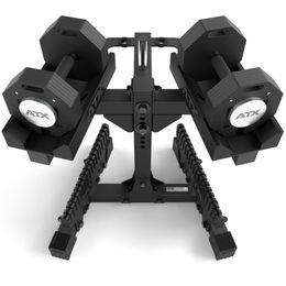 ATX Octa-Dumbbells 2 x 24 kg - Verstellbare Hanteln inkl. Ablagest&auml;nder
