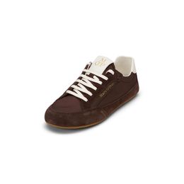 Marc O'Polo Sneaker MARC O'POLO "aus leichtem Material-Mix", Herren, Gr. 37, burnt coffee, Obermaterial: 90% Leder (Rind), 10% Polyamid, unifarben, Schuhe Sneaker