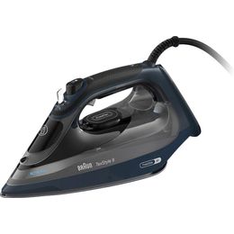 Braun Dampfb&uuml;geleisen "TexStyle 9 SI 9682 DB - 3.200 W, 260 g Dampfsto&szlig;, 330 ml Wassertank", blau (dunkelblau), B:13cm H:15cm T:32cm, B&uuml;geleisen, 60 g Dampfmenge, EloxalPlus B&uuml;gelsohle, Entkalkungssystem/-erinnerung, Dampfb&uuml;geleisen
