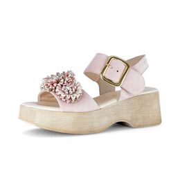 Riemchensandale Gabor "Riemchensandale", Damen, Gr. 42, rosa, Schuhe Riemchensandale