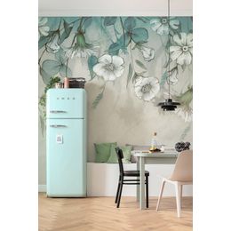 Fototapete Komar "Komar Vlies Fototapete - I fiori - Gr&ouml;&szlig;e 300 x 250 cm", lila (modern), H:0,83m L:2,5m, Vlies, Tapeten