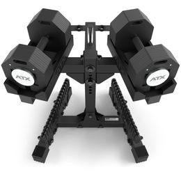 ATX Octa-Dumbbells 2 x 36 kg - Verstellbare Hanteln inkl. Ablagest&auml;nder