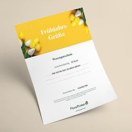 Digitaler Blumengutschein &bdquo;Fr&uuml;hjahrs-Gr&uuml;&szlig;e&ldquo;
