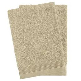 Waschlappen HAMMETEX "2er-Set Waschlappen 15x22 cm, 100% Baumwolle, weich und saugf&auml;hig", beige, B:15cm L:22cm, Baumwolle, Waschlappen
