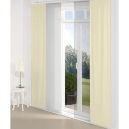 Schiebegardine WIRTH "WIRTHNatur" Gr. 1, beige, B:60cm H:145cm, Baumwolle, Gardinen, Inkl. Montagezubeh&ouml;r