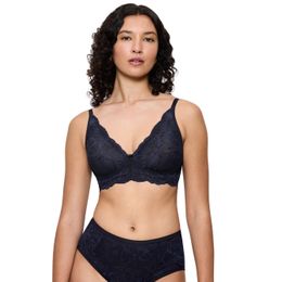 B&uuml;gel-BH Triumph "Amourette Charm T N03", Damen, Gr. 85, Cup F, grau (ink gray), Spitze, Obermaterial: 74% Polyamid, 25% Elasthan, 1% Modal, BHs B&uuml;gel-BH, Stretch-Spitze