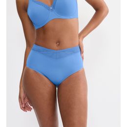 Slip Triumph "True Shape Sensation T Maxi", Damen, Gr. 38, ciel, Jersey, Obermaterial: 56% Polyamid, 44% Elasthan, Unterhosen Slip, Mesh-Eins&auml;tze
