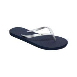 Sandale Roxy "Viva Tone", Damen, Gr. 6(36), silber, Obermaterial:Obermaterial: 98% Synthetikmaterial, 2% Metall / Futter: 100% Synthetikmaterial / Au&szlig;ensohle: 100% Moosgummi;, Schuhe Damenschuh Schlappen Badeschuh Zehentrenner Sommerschuh