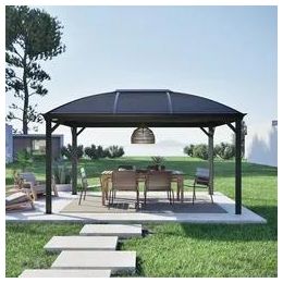 Pavillon Sojag "Moreno 10x14", grau (anthrazit, anthrazit), B/H/T: 298cm x 283cm x 423cm, Pavillons, BxT: 298x423 cm