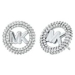 Paar Ohrstecker Michael Kors "Schmuck Geschenk Metall Ohrringe PREMIUM", metallfarben, kristallwei&szlig;, kristallwei&szlig;, Ohrringe, Damen, 8mm, Metall, mit Zirkonia (synth.)