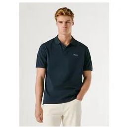 Poloshirt Pepe Jeans "OSCAR", Herren, Gr. M, dulwich blau, Piqu&eacute;, Obermaterial: 100% Baumwolle, bestickt, unifarben, regular fit h&uuml;ftbedeckend, Rippb&uuml;ndchen, Shirts, aus Baumwoll-Piqu&eacute;, mit Logostickerei