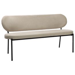 Sitzbank Jersey Taupe/Schwarz