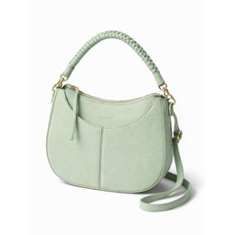 Schultertasche TONI & FRIENDS "Extravagant", Damen, Gr. B/H/T: 30cm x 24cm x 9cm onesize, gr&uuml;n, Polyurethan (PU), Taschen Schultertasche, aus weichem Softmaterial