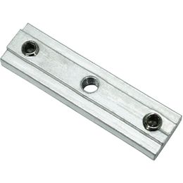 Verbinder Gardinia "Memphis", grau (silberfarben), Gardinenstangenhalterungen, Serie Einzelprogramm Memphis &Oslash; 16 mm