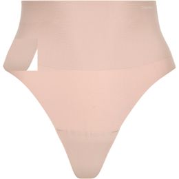 Tanga, Damen, Gr. S (36), rosa (cedar), Jersey, Obermaterial: 72% Polyamid, 28% Elasthan, Calvin Klein Underwear, unifarben, k&ouml;rpernah, Unterhosen Tanga, K&ouml;rpernahe Passform mit elastischem Bund