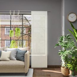 Neutex for you! Schiebegardine NEUTEX FOR YOU "Libre-ECO" Gr. 1, beige (creme), B:60cm H:245cm, Jacquard, Polyester, Gardinen, 60 x 245 cm (B x H)