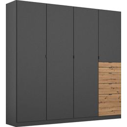 Schrank-Set Rauch "Kleiderschrank Schrank Garderobe W&auml;scheschrank Ankleide ONTARIO", grau (graumetallic, eiche artisan), B:298cm H:197cm T:195cm, Holzwerkstoff, Kastenm&ouml;bel-Sets, mit 5 Schubladen in unterschiedlichen Gr&ouml;&szlig;en MADE IN GERMANY
