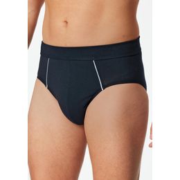 Minislip Schiesser "Comfort Fit", Herren, Gr. 8, 800, blau, Single Jersey, Obermaterial: 95% Baumwolle, 5% Elasthan, k&ouml;rpernah, Unterhosen, ohne Eingriff, elastische Single-Jersey Qualit&auml;t