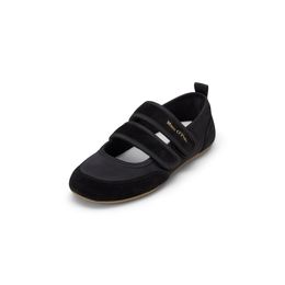 Marc O'Polo Ballerina MARC O'POLO "mit Klettverschlussriemen", Damen, Gr. 39, schwarz, Obermaterial: 80% Leder (Rind), 20% Polyester, unifarben, Schuhe Ballerina